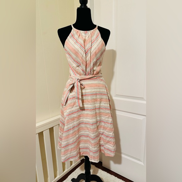 Beige by eci | Dresses | Beige By Eci Striped Linen Dress | Poshmark